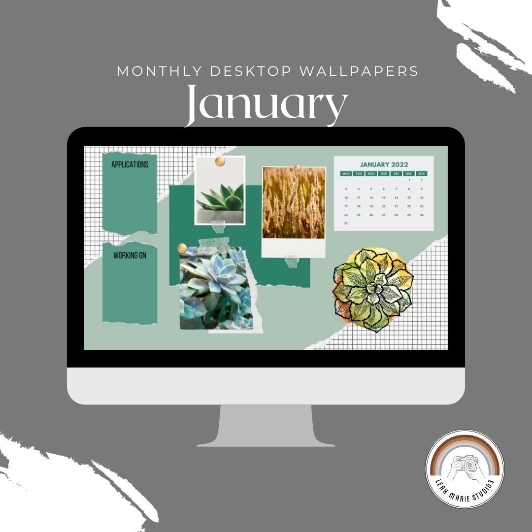 2022 Monthly Desktop Wallpapers | Leah Marie Studios LLC